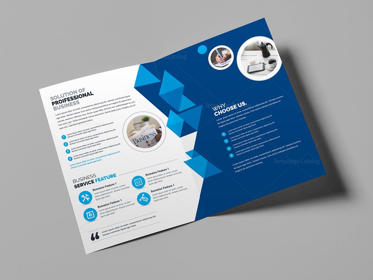 Corporate Business Bifold Brochure Template 000437 Template Catalog