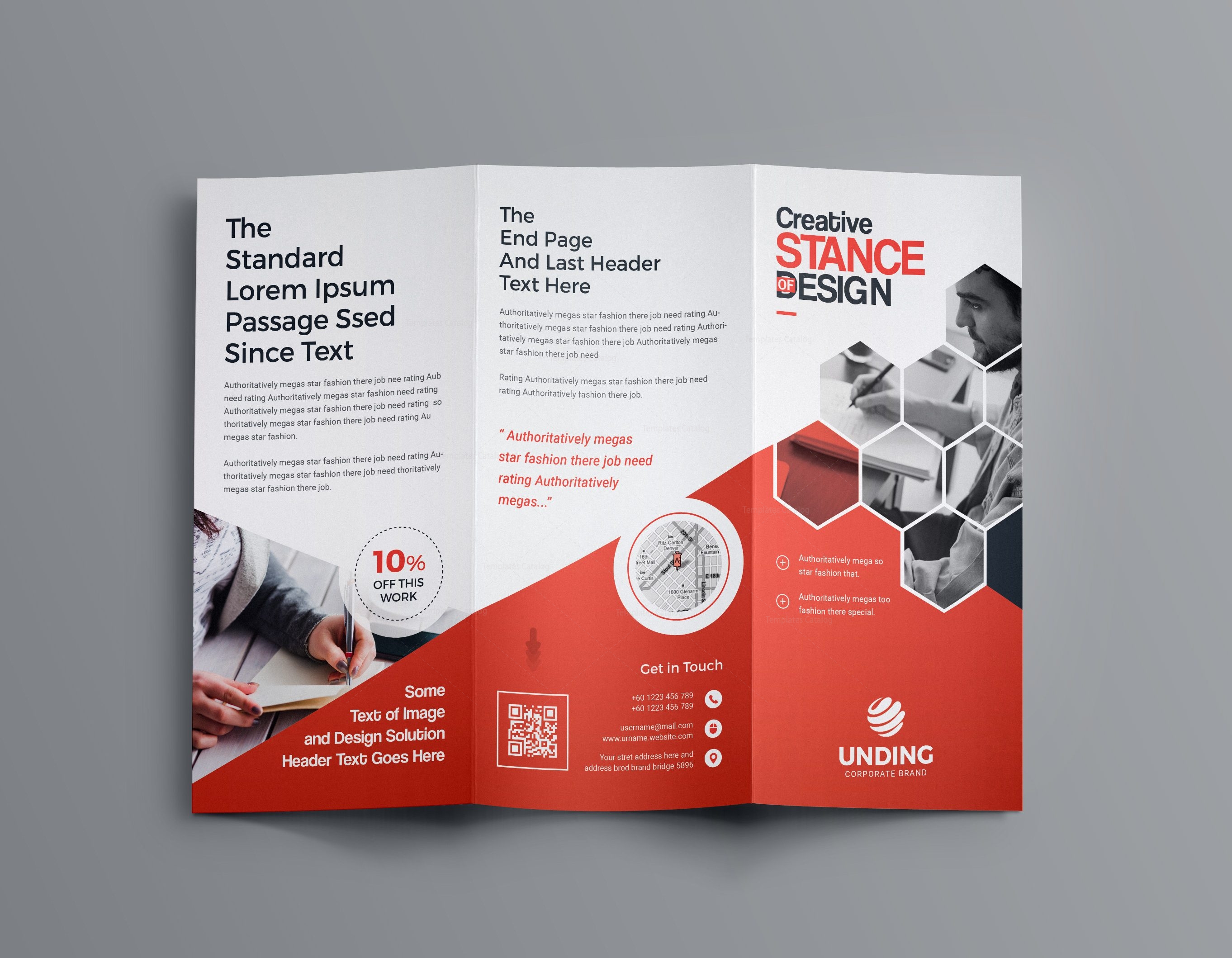 Aphrodite Business Tri Fold Brochure Template 001201 Template Catalog