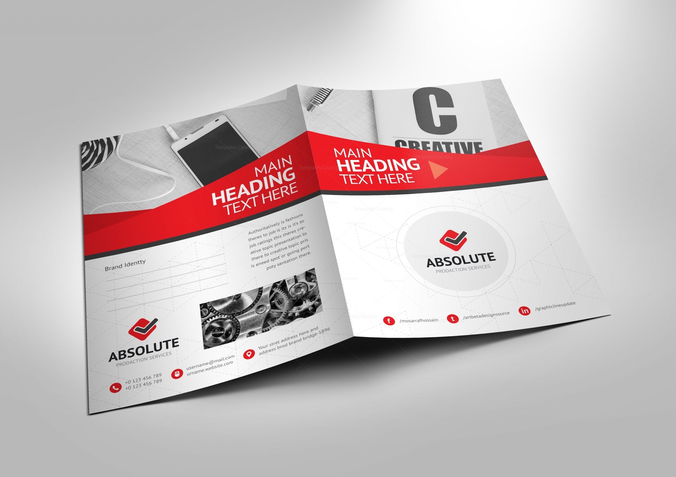 Versatile Professional Corporate Presentation Folder Template 2 ...