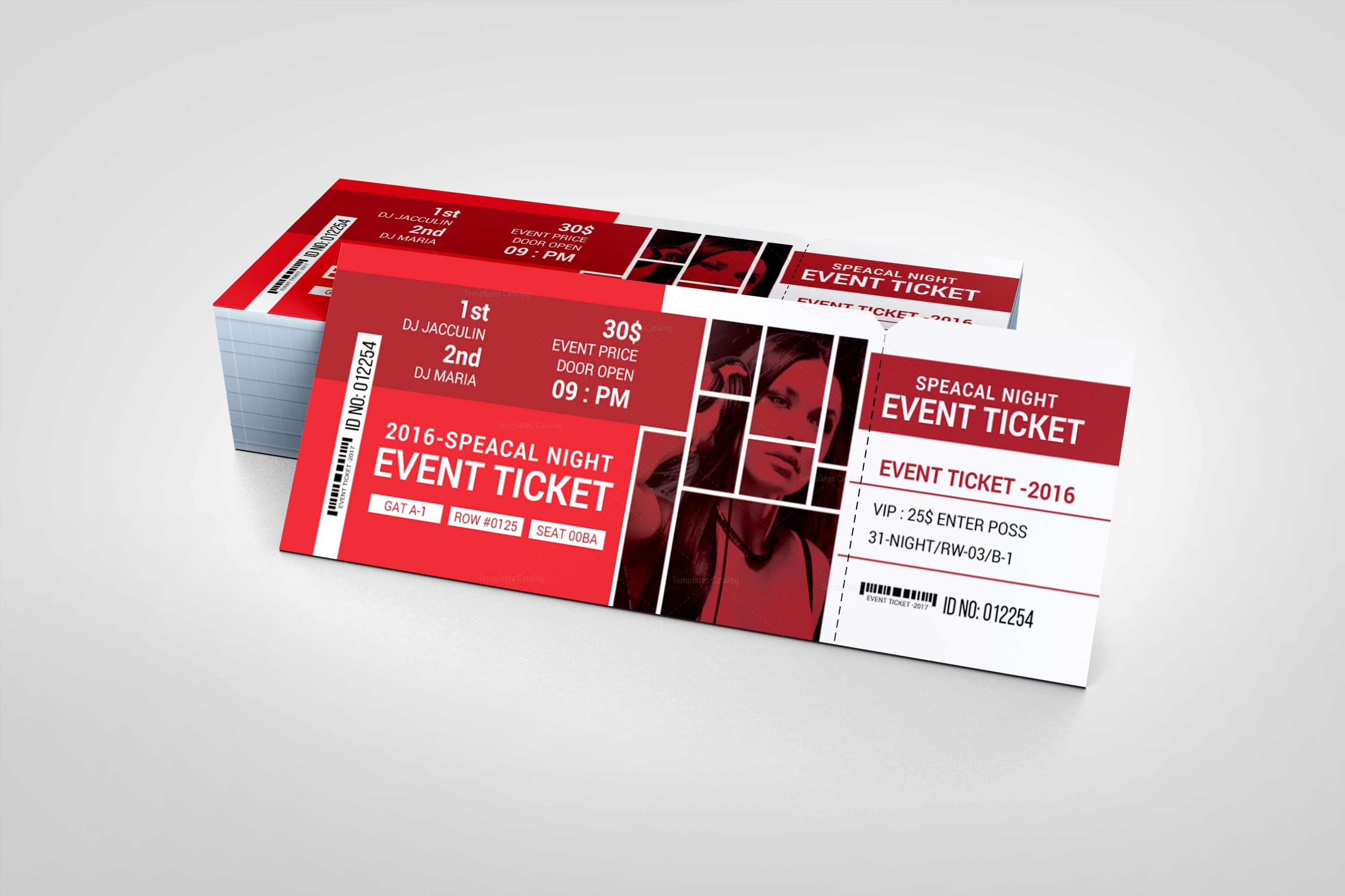 London Event Ticket Design Template 001972 Template Catalog