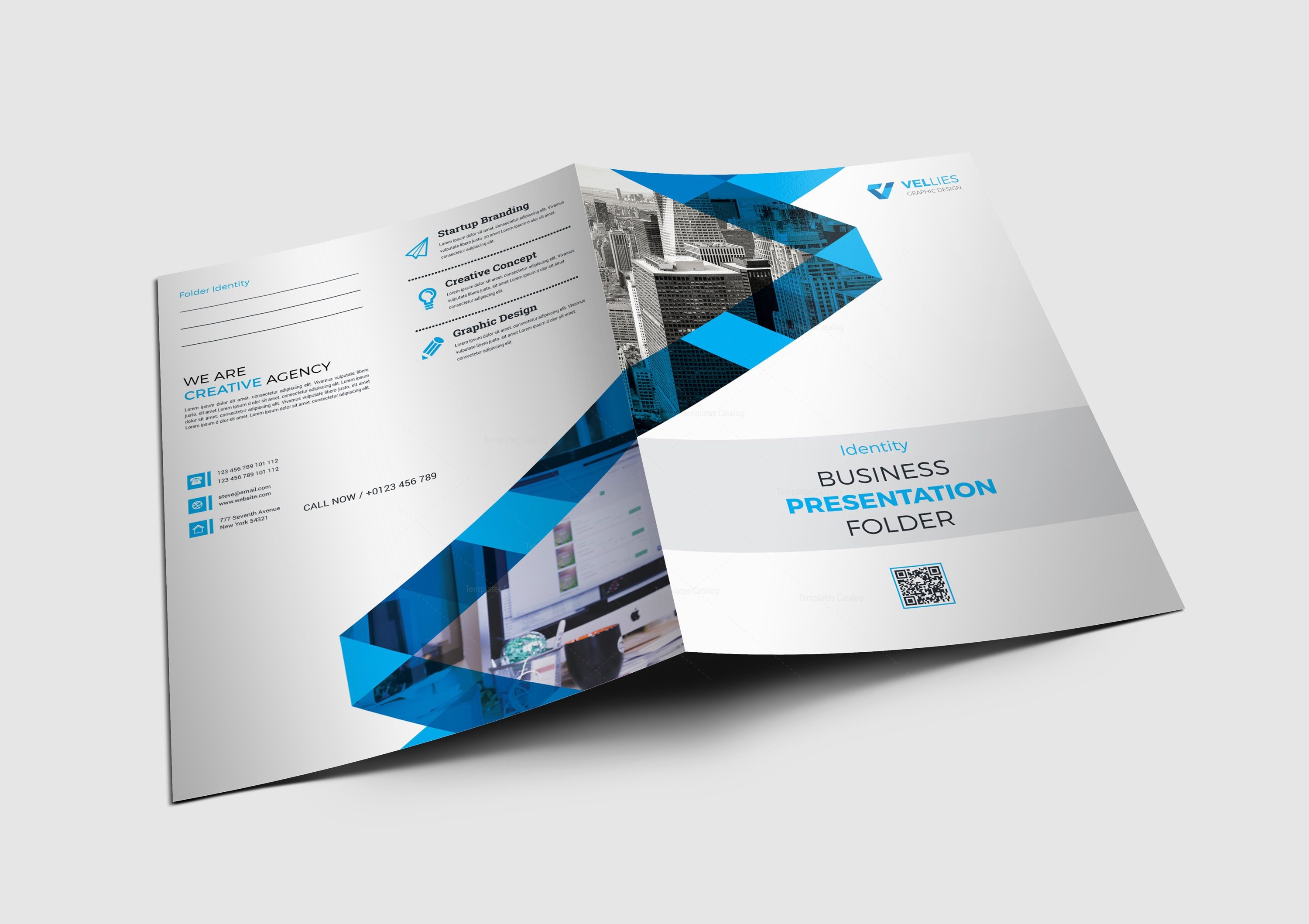 Tokyo Stylish Presentation Folder Design Template 001687 Template Catalog