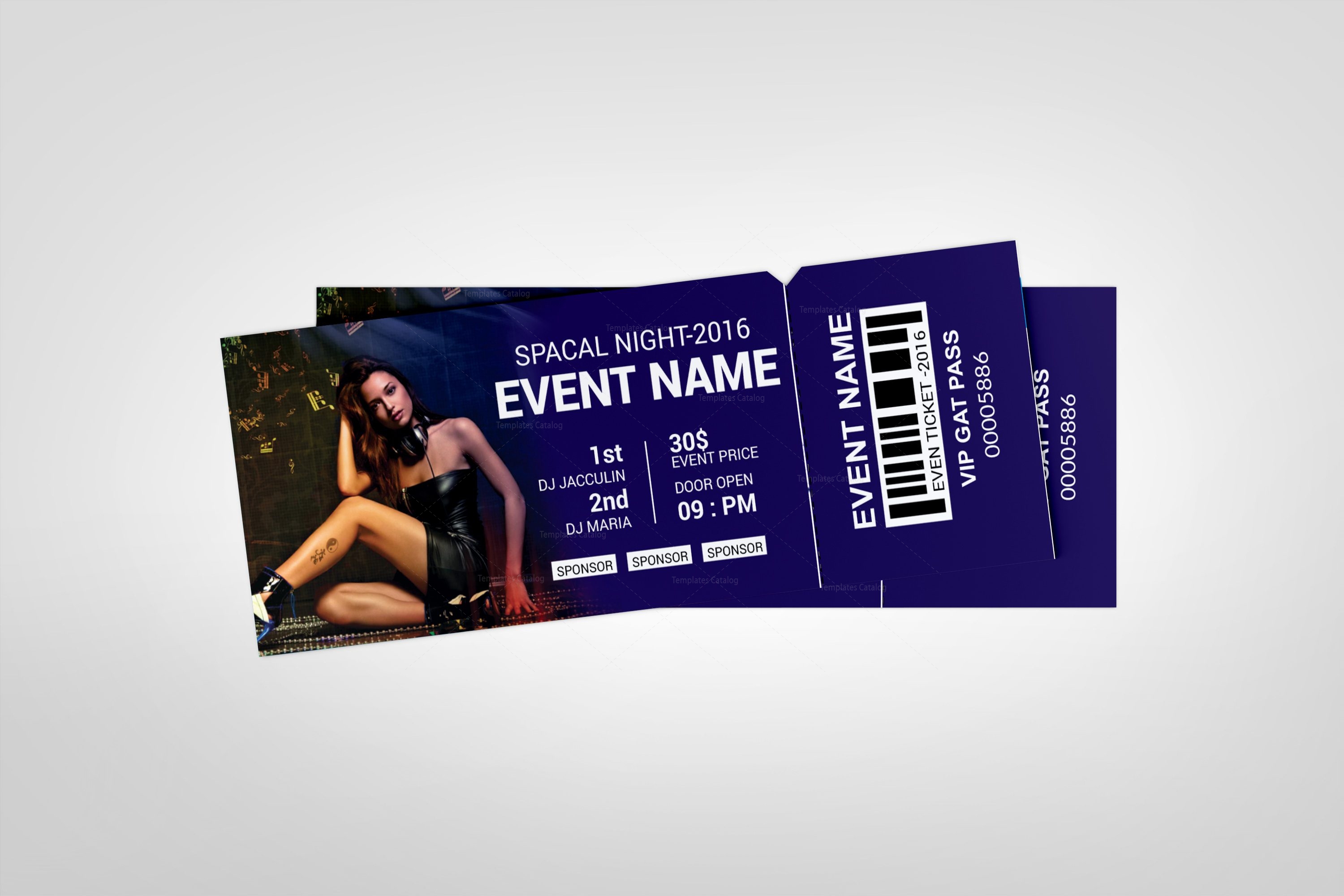 Party Event Ticket Design Template 001979 Template Catalog