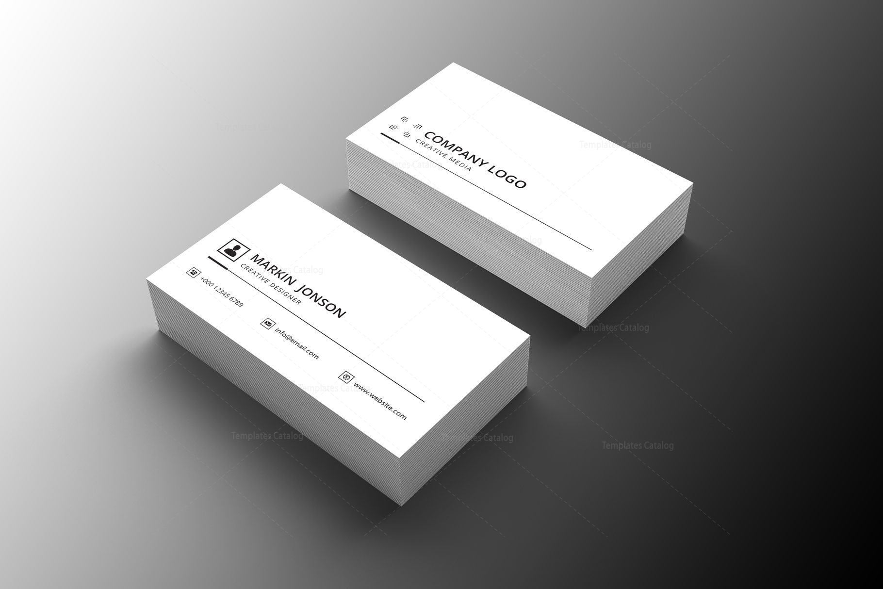Salesman Professional Business Card Design 002237 Template Catalog