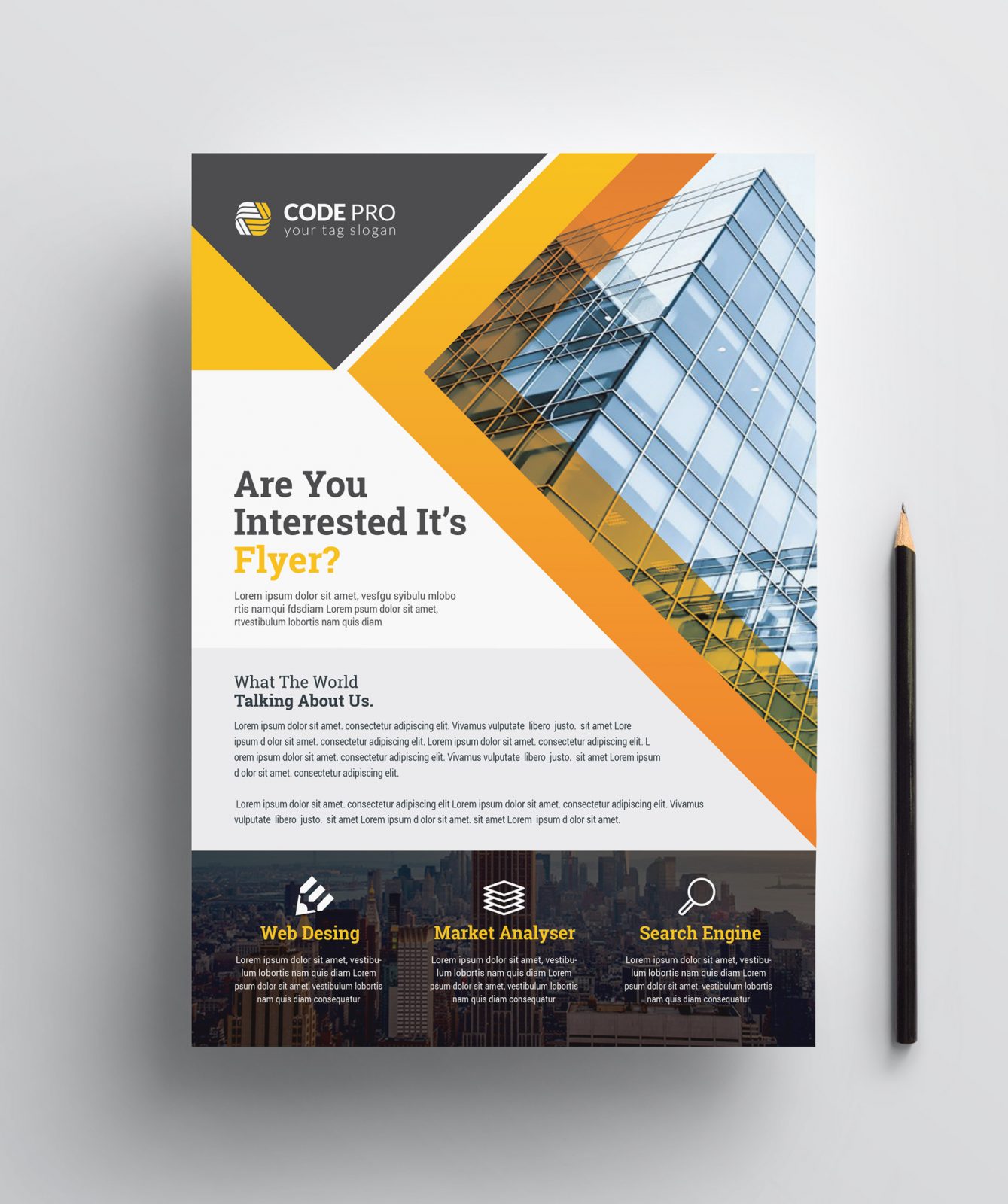 Construction Print Flyer Template 002475 Template Catalog