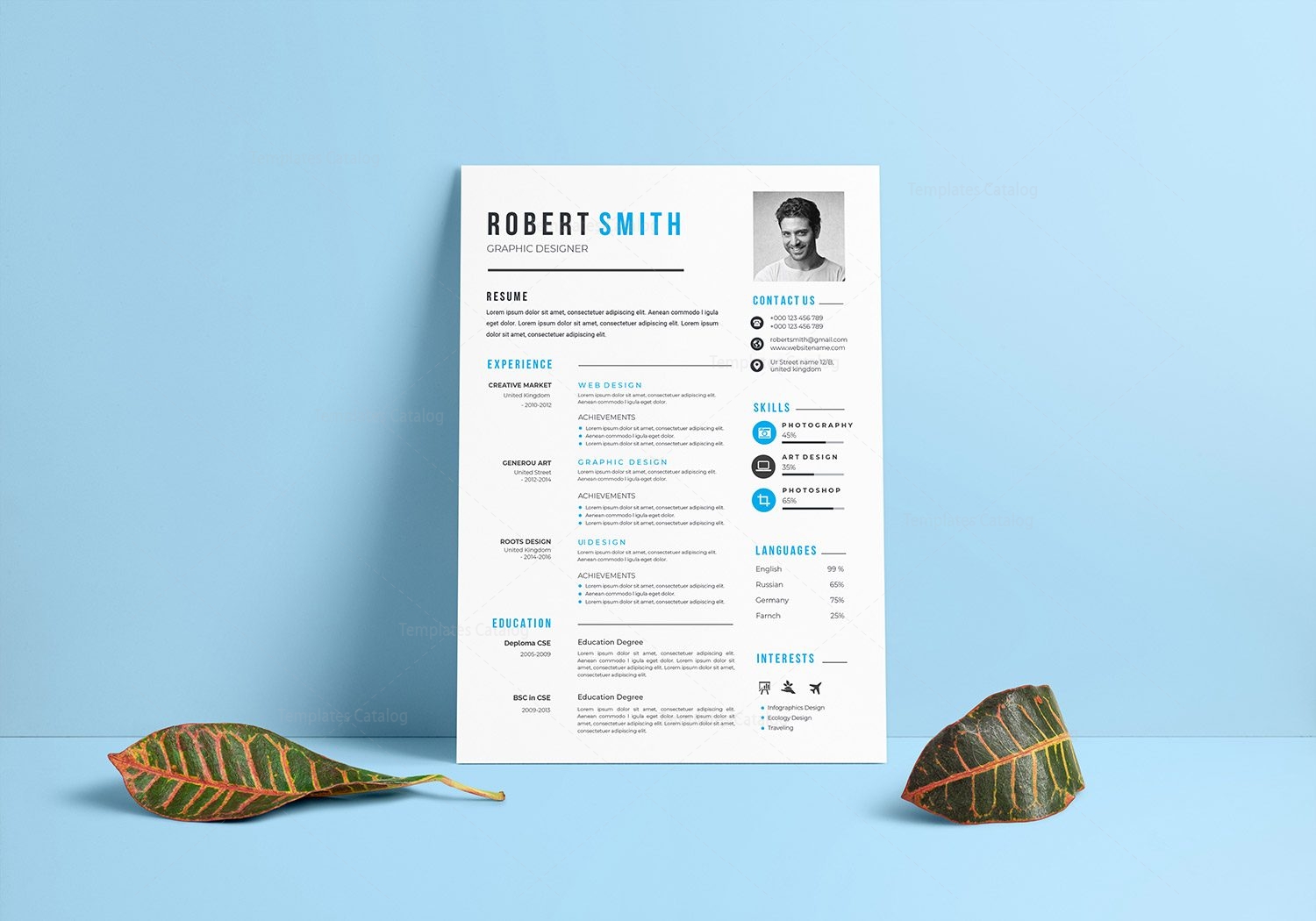 EPS Versatile Resume Template 1 - Template Catalog