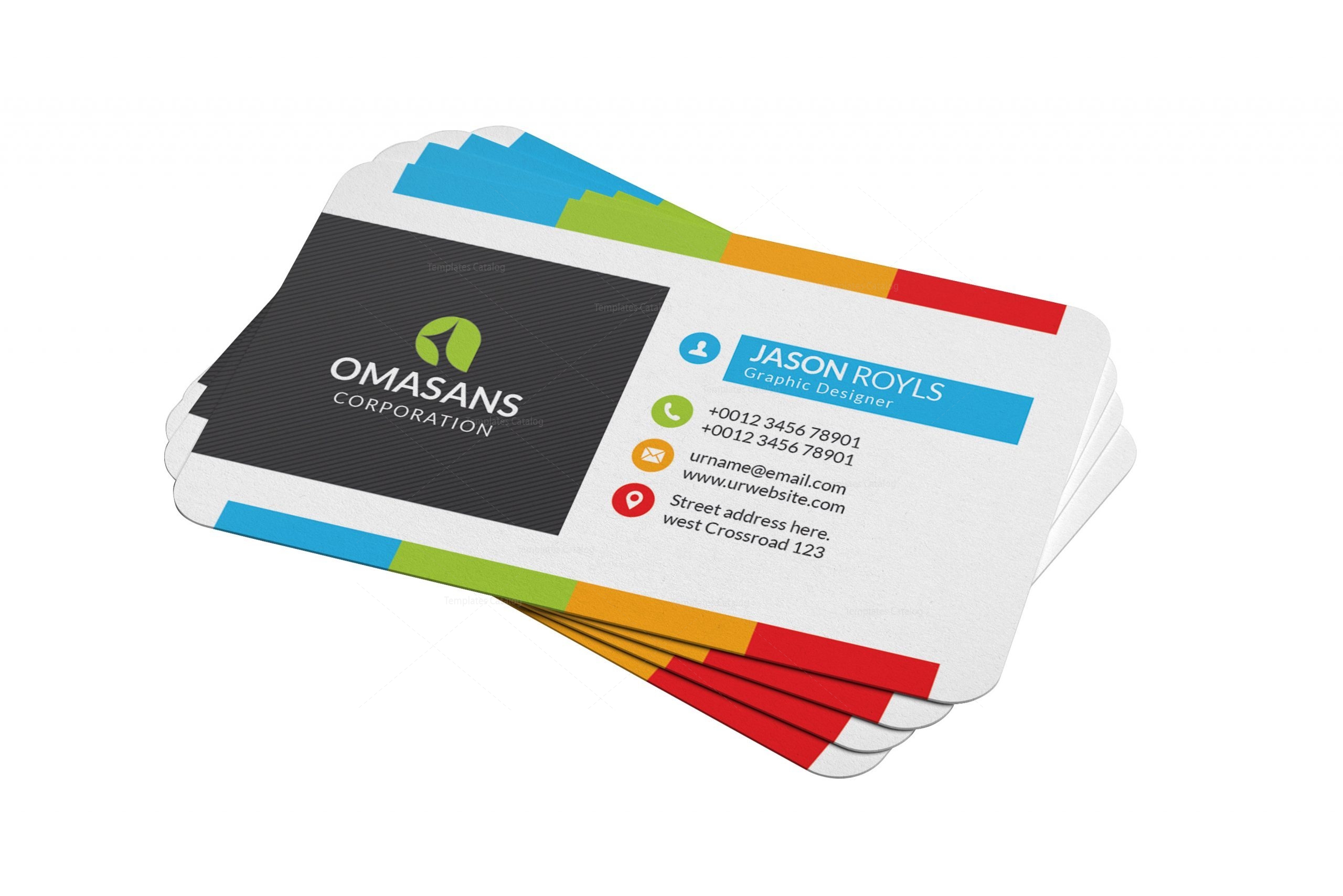 Vibrant Business Card Design PSD Sleek Business Card Design Vibrant