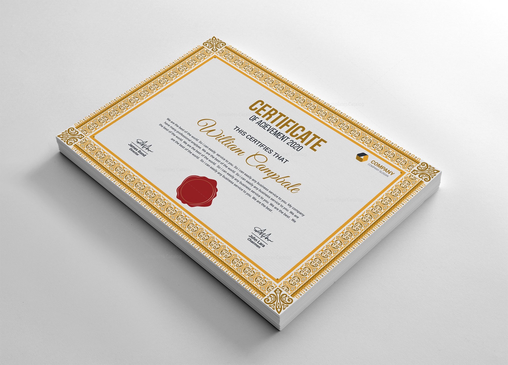 Vintage Certificate Template Template Catalog