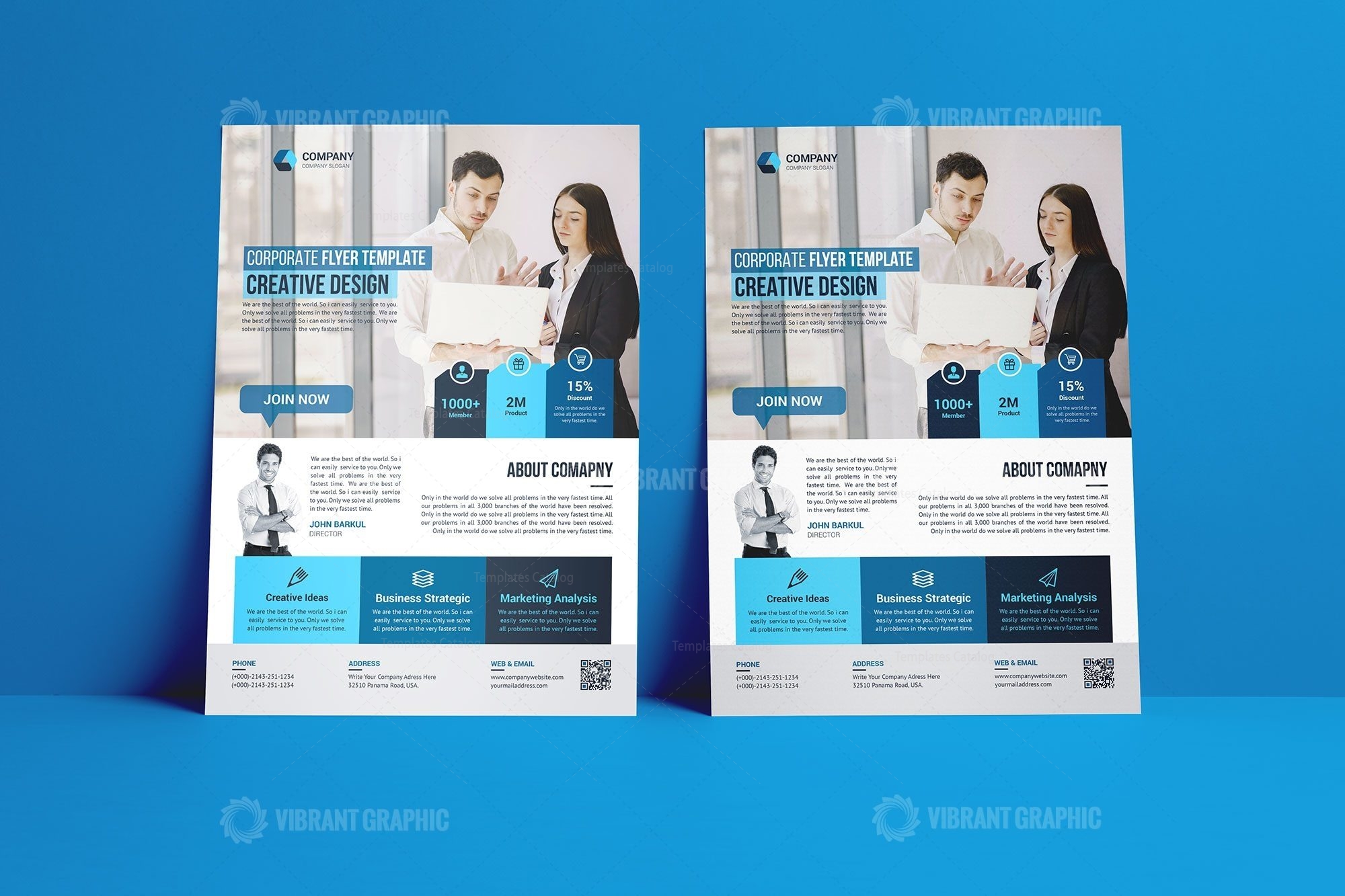 Marketing Presentation Flyer Template 003580 - Template Catalog